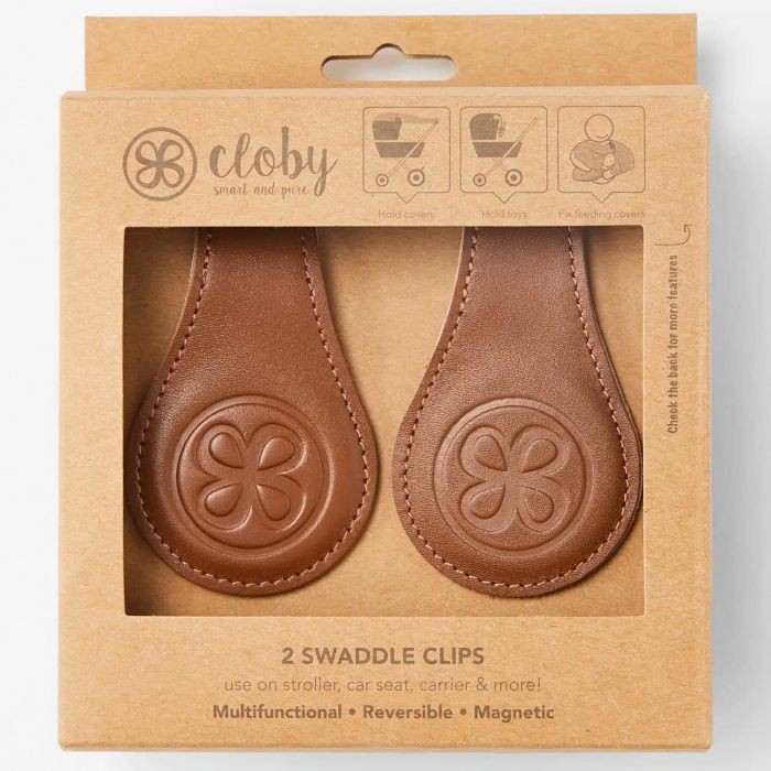 Lot de 2 clips magnétiques - cuir de Cloby