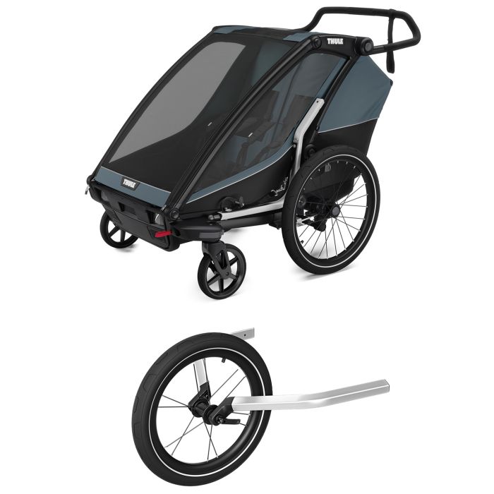 Pack Chariot Cab - 2 places + Jogging Kit de Thule